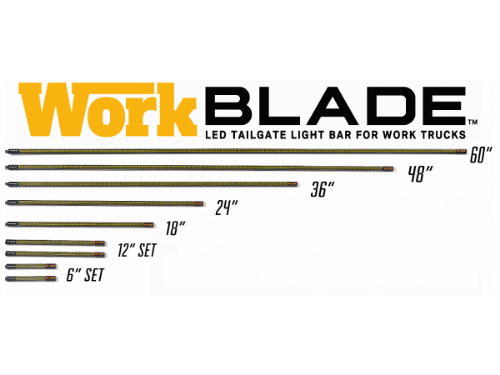 DSI Automotive - 36 in. Work Blade LED Light Bar in Amber/White with ...