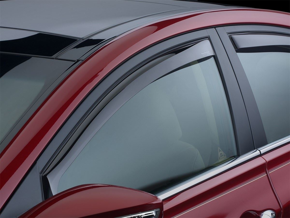 DSI Automotive - WeatherTech Side Window Deflector - Front - Dark Tint ...