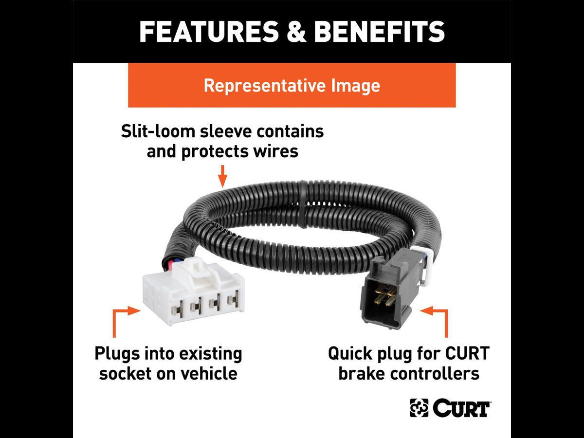 DSI Automotive - Curt Brake Control Adapter Harness - Includes OEM ...