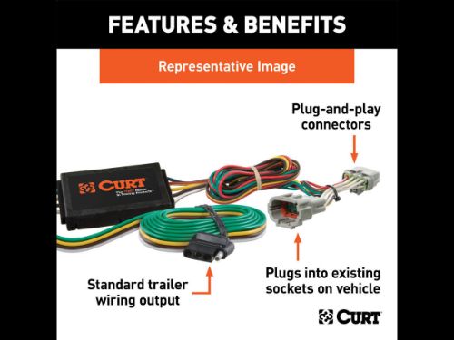 DSI Automotive - Curt Wiring T-Connectors - Powered Converter - 3-Wire ...