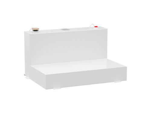 DSI Automotive - White 85-Gallon L-Shape Steel Transfer Tank