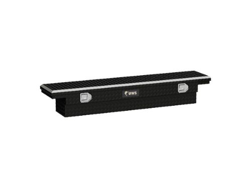 DSI Automotive - Gloss Black Aluminum 63" Slim Truck Tool Box, Low ...