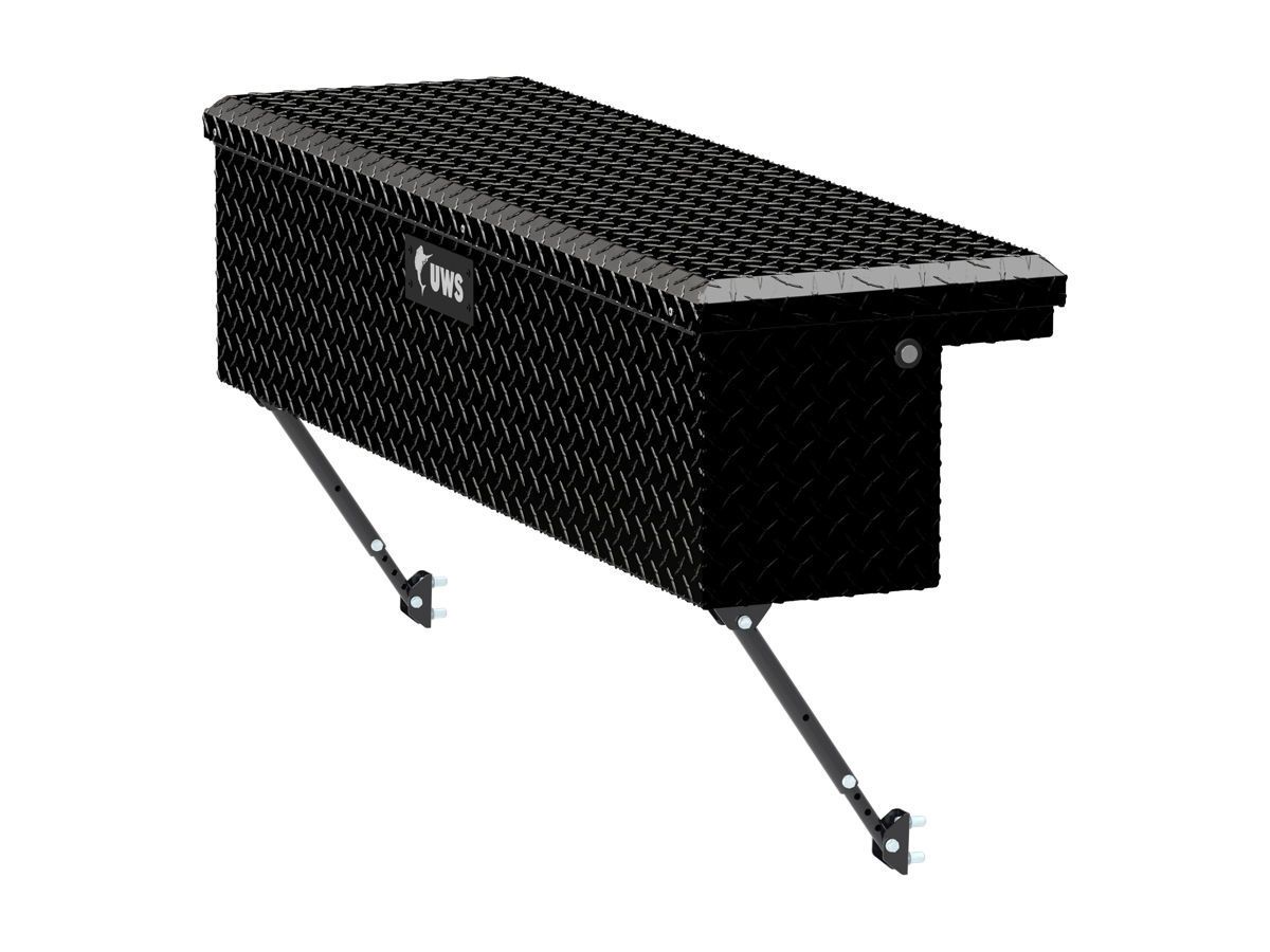 DSI Automotive - Gloss Black Aluminum 48" Truck Side Tool Box with Low ...