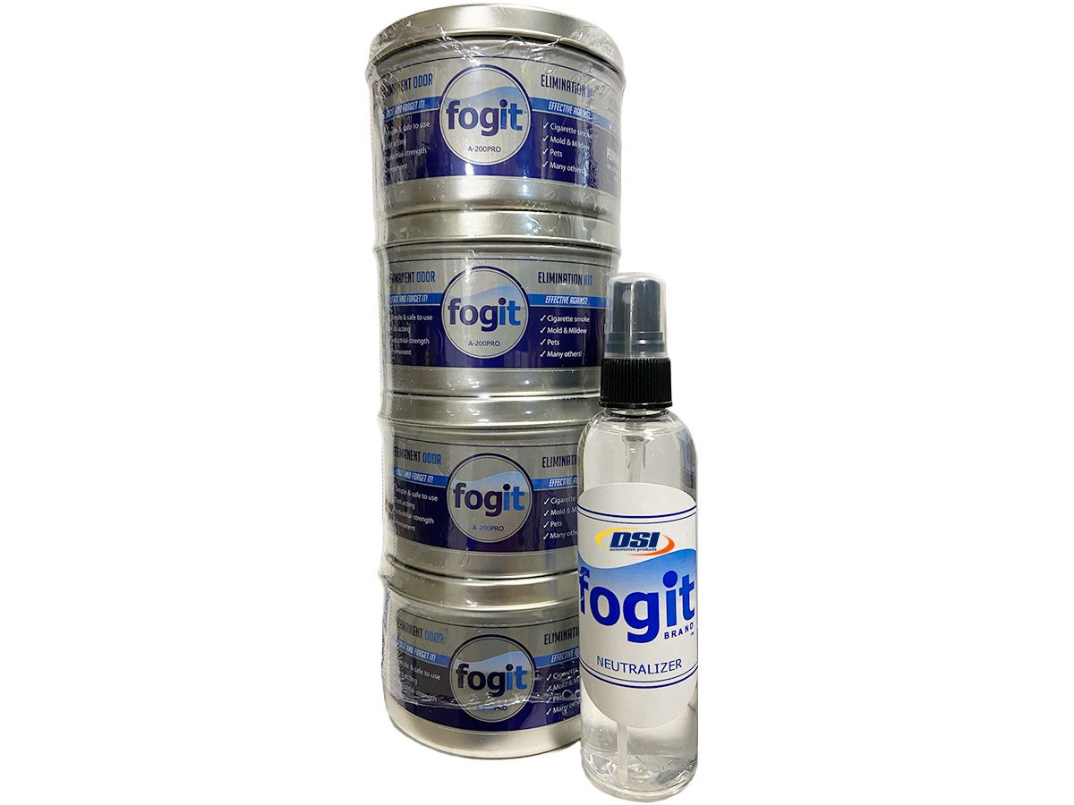 DSI Automotive - Fog It Odor Removal Deodorizing Kit (4 Pack)